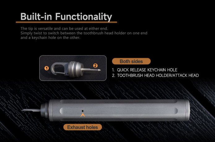 EvoGrip:Titanium 3-in-1 EDC Toothbrush | Indiegogo