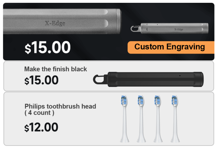 EvoGrip:Titanium 3-in-1 EDC Toothbrush | Indiegogo
