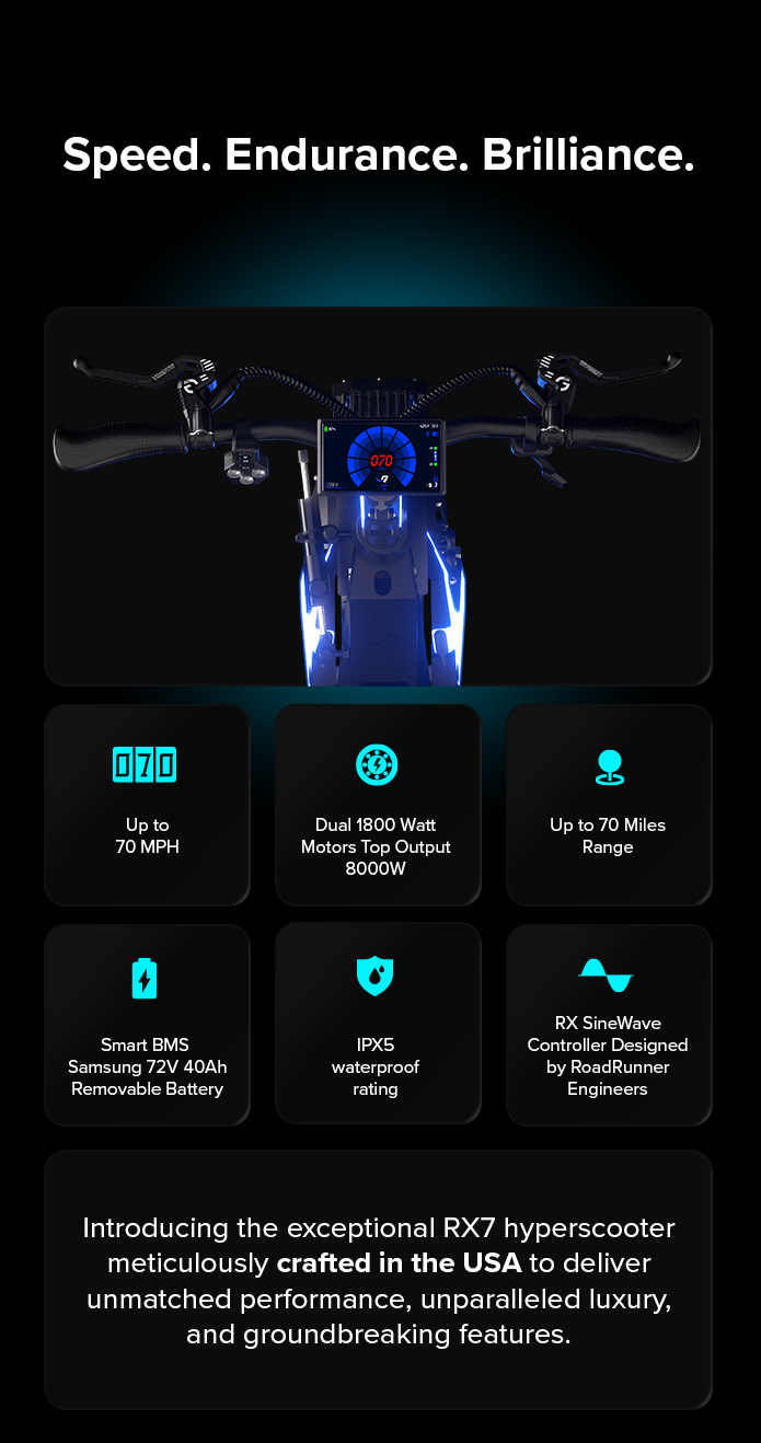 RoadRunner RX7 Premium Electric Scooter | Indiegogo