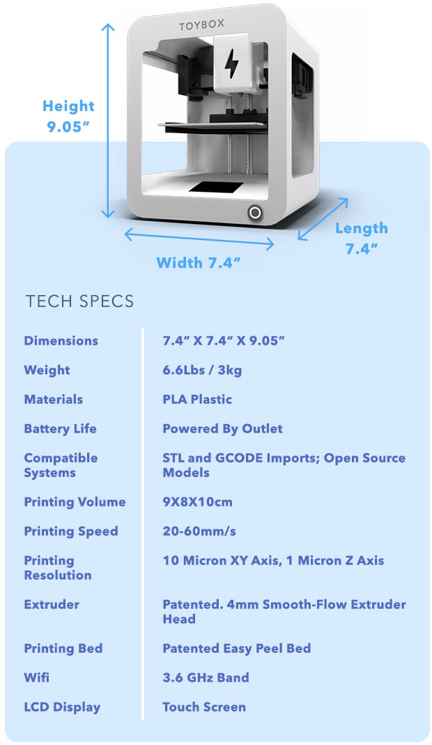 Toybox 3d Printer Draw And Make Toys Indiegogo